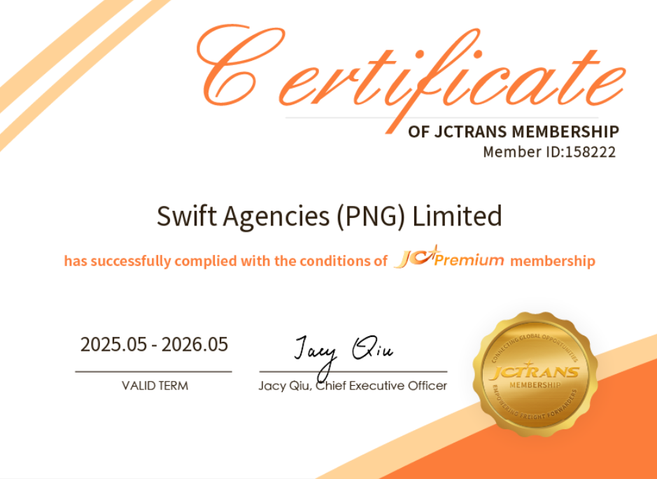 SWIFT AGENCIES (PNG) LIMITED-JCtrans Network