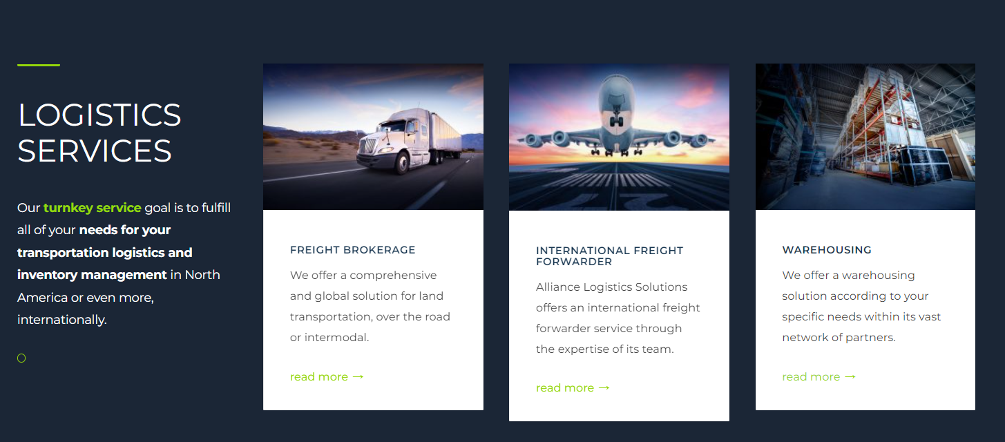 Alliance Logistics Solutions Inc. - Freight Forwarding Company Profile ...