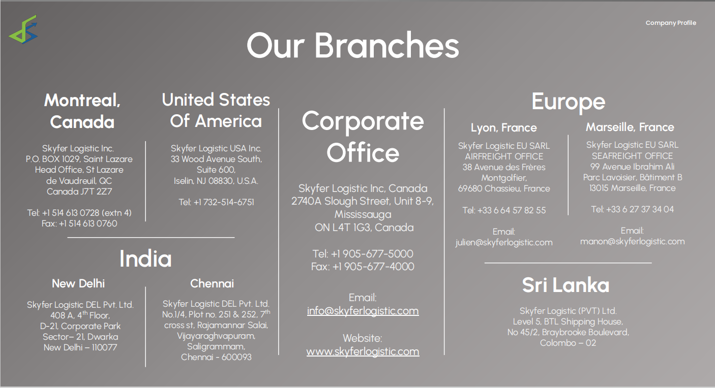 Skyfer Cargo FZCO-JCtrans Network