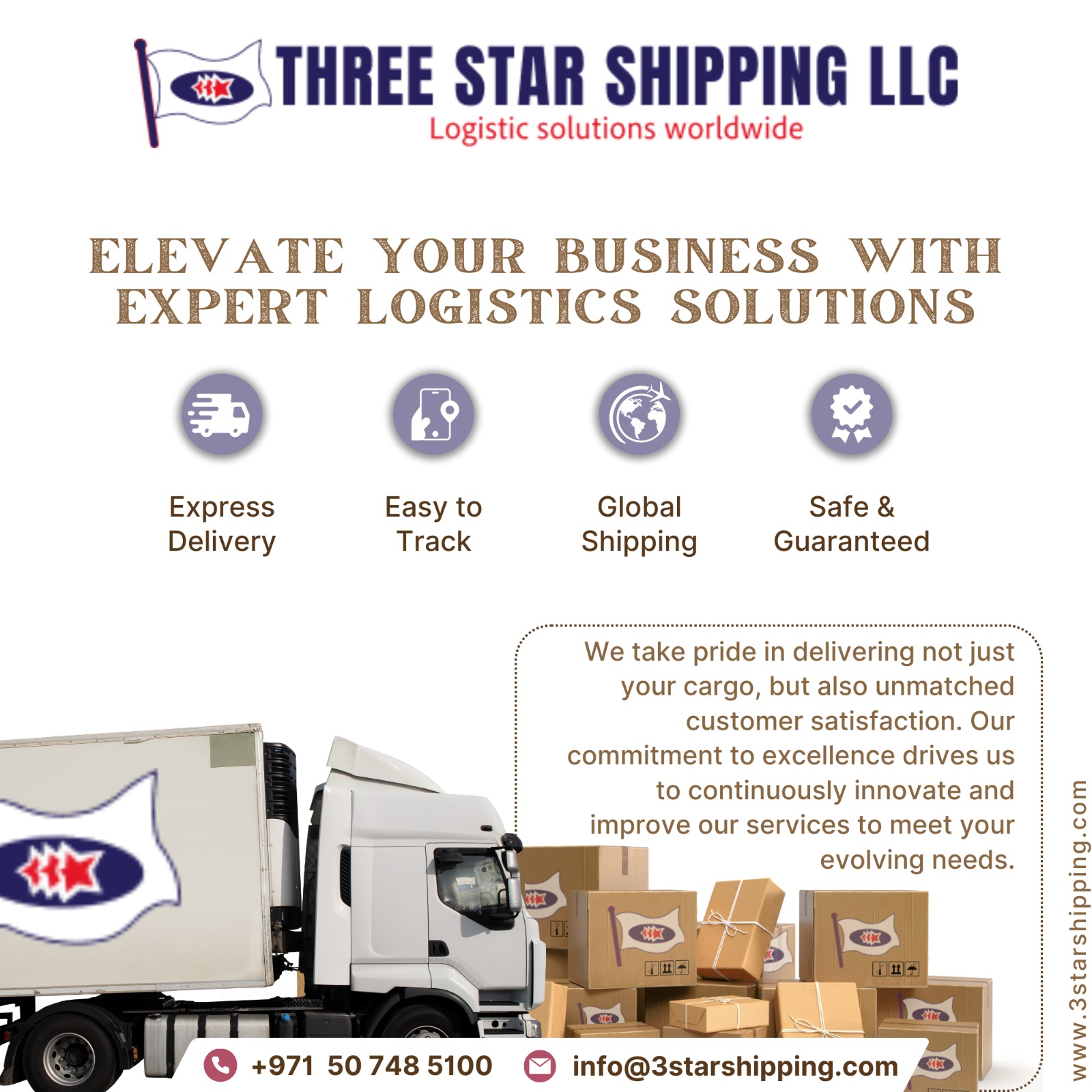 THREE STAR SHIPPING (L.L.C.)-JCtrans Network