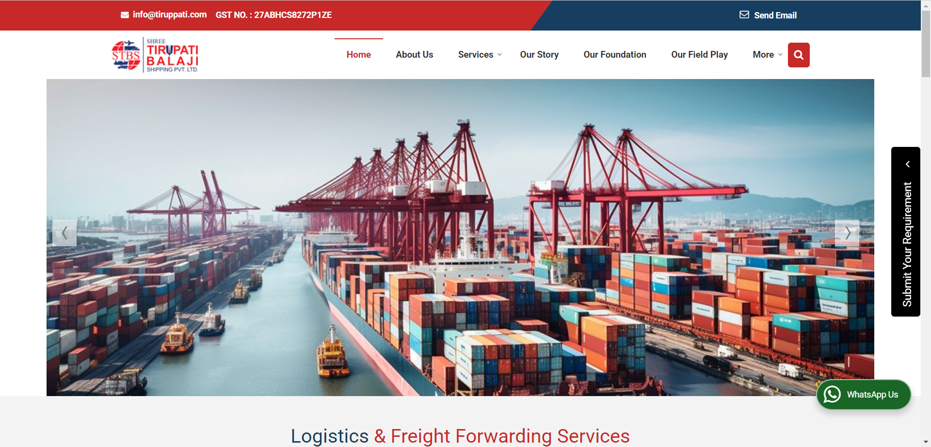 Shree Tirupati Balaji Shipping Private Limited - Freight Forwarding ...